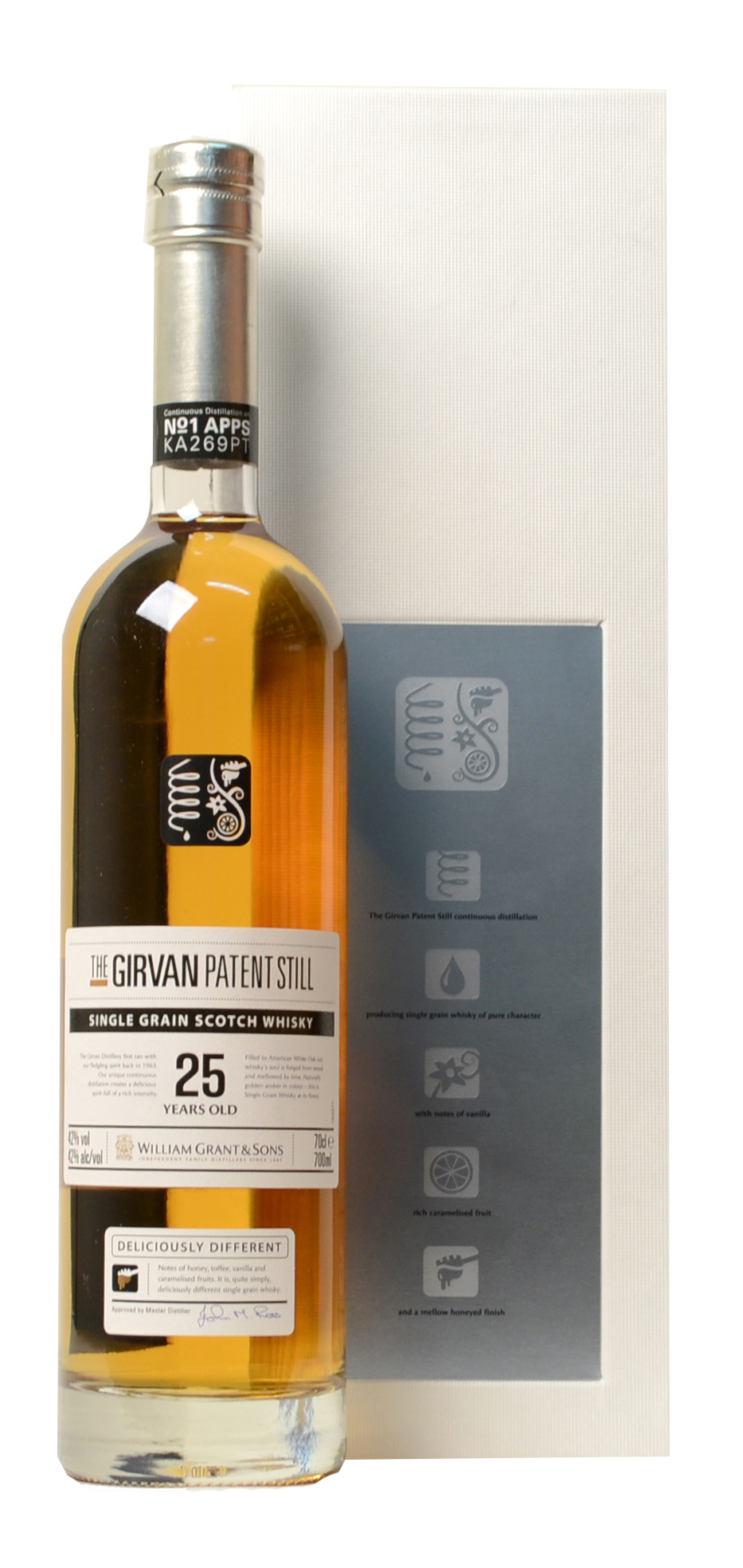 Girvan single grain whisky 25